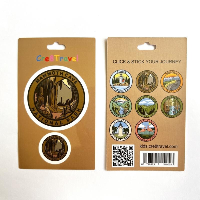 Mammoth Cave National Park Sticker Set – 2-Pack Vinyl Stickers (2" + 1 ...