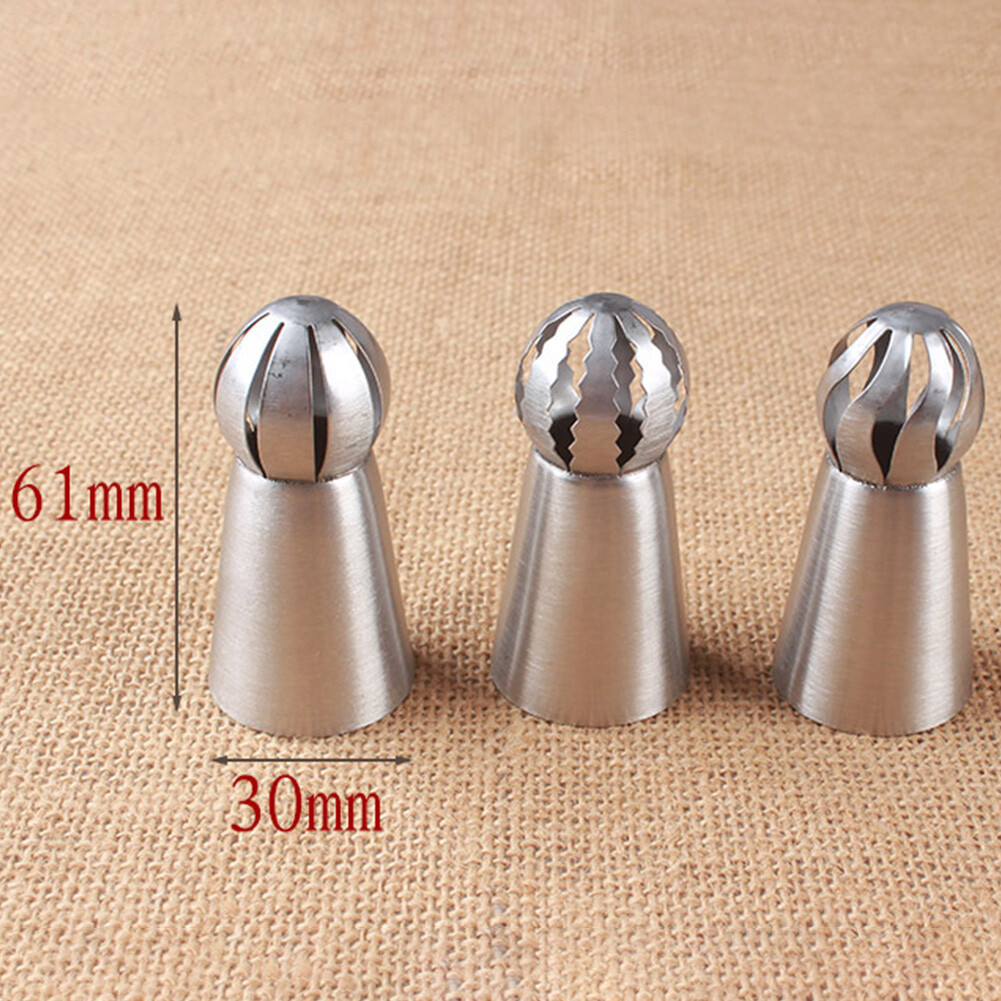 Ball Shape Icing Nozzle Durable Stainless Steel Cake Decoration ...