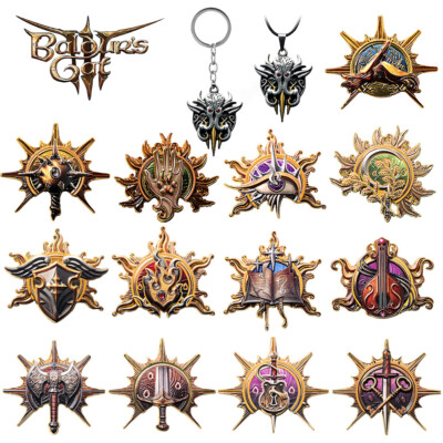 Games Baldur's Gate 3 Rogue Mage Warlock Game Professional Metal Badge ...