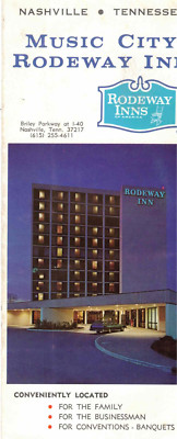 Vintage Music City Rodeway Inn Nashville Tenn. Travel Brochure | eBay