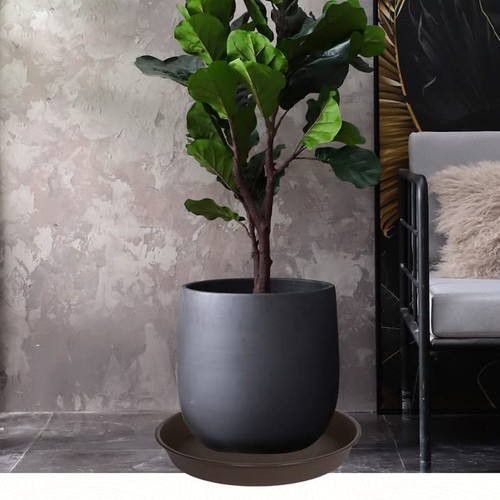 Angde 2 Pack of 18 19 inch Tray, Large Plant Saucer, Bird Baths Tray ...