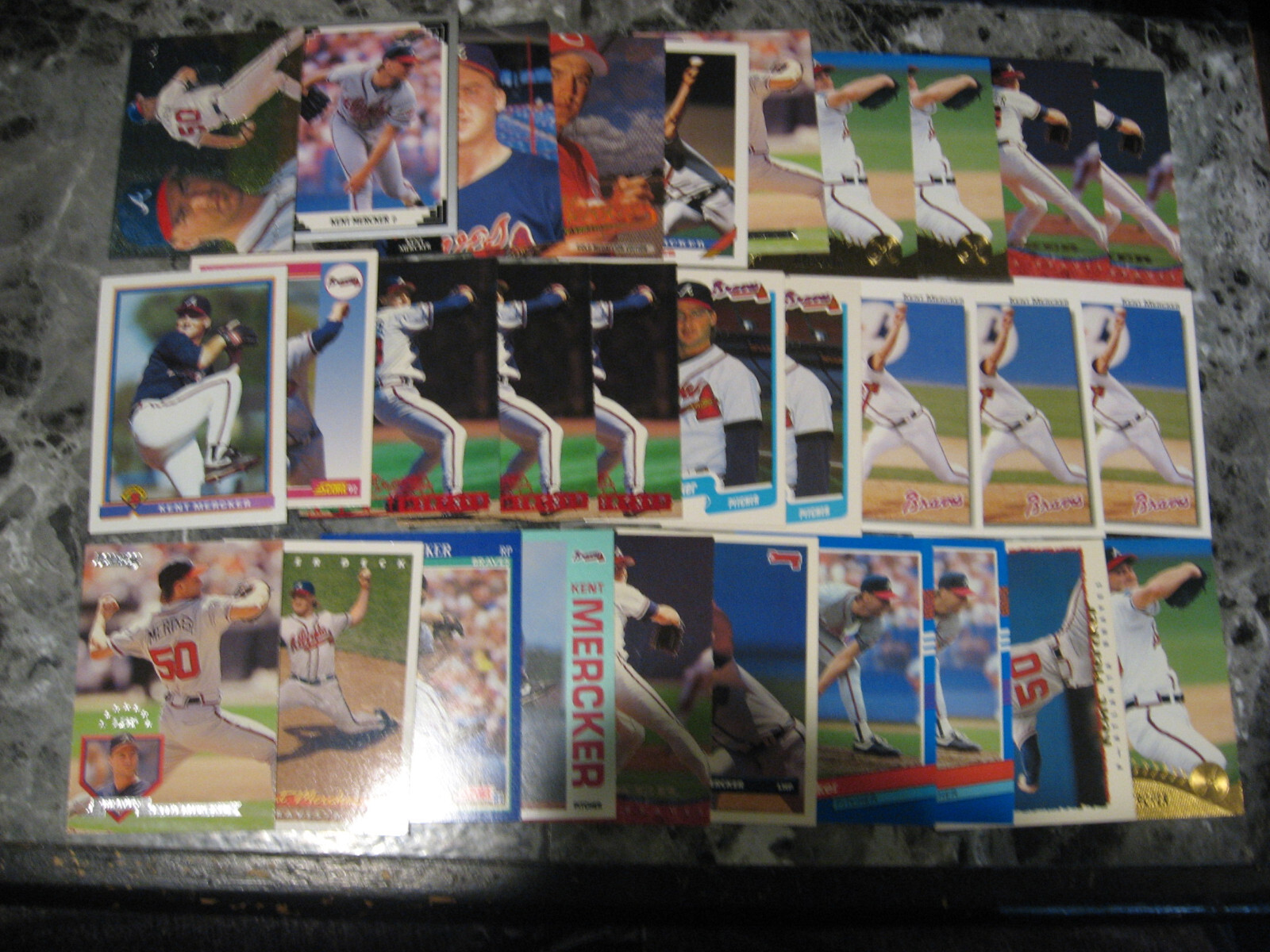 KENT MERCKER lot 30 ATLANTA BRAVES Reds | eBay