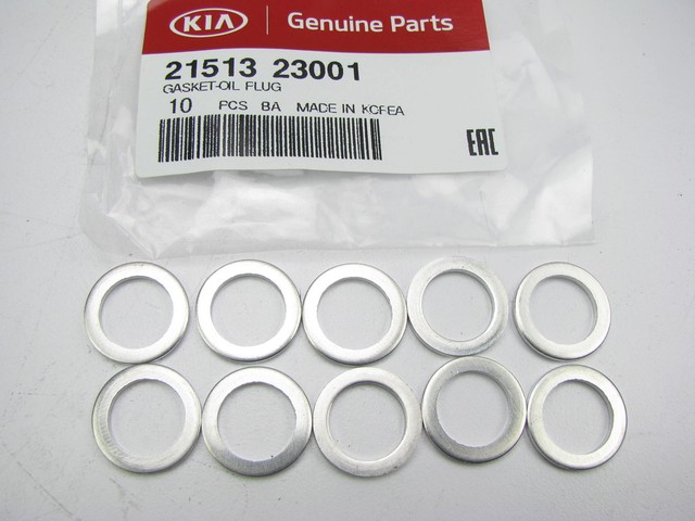 (10) Genuine Engine Oil Drain Plug Gaskets 2151323001 OEM for Kia for ...