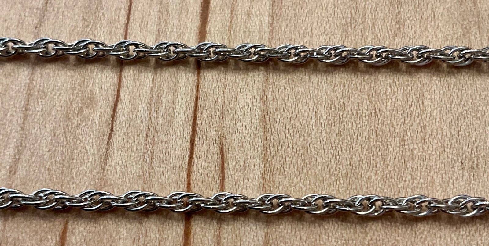 Vintage 925 Sterling Silver Double Cable Chain Necklace 17" 6.24g | eBay
