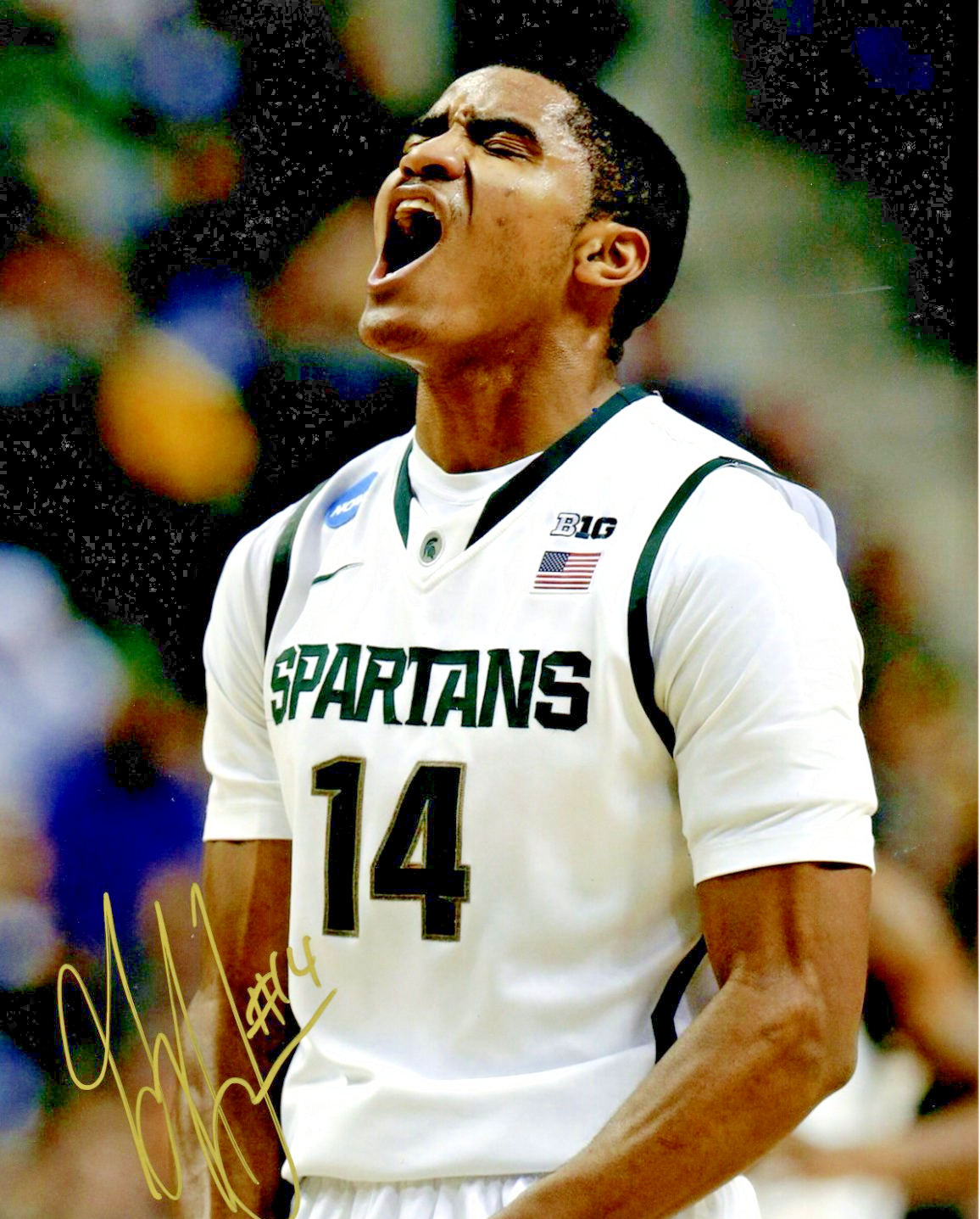 Garry Harris Michigan State basketball signed autograph 8x10 photo MSU ...