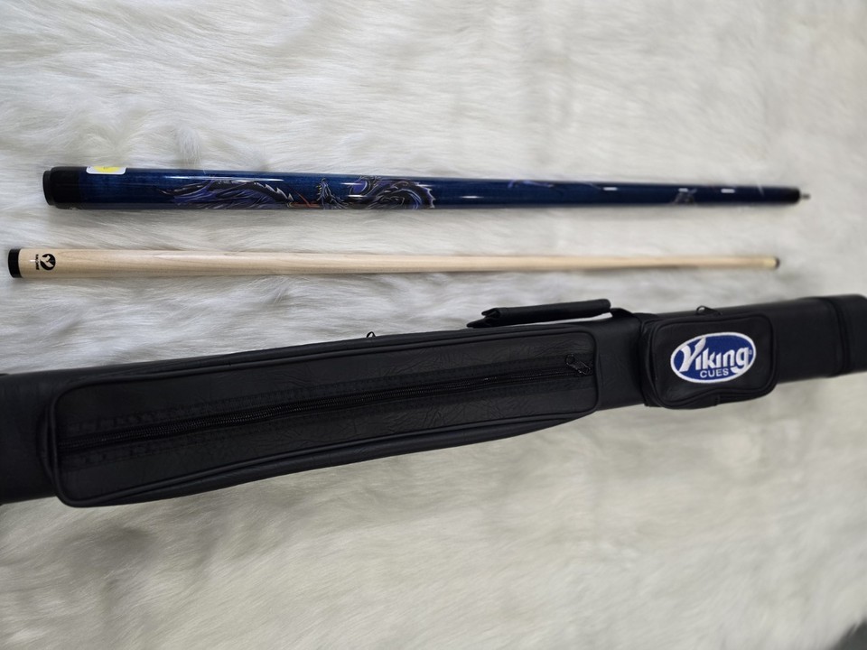 Viking Blue Dragon Pool Cue 58" Vikore High Performance Shaft with ...