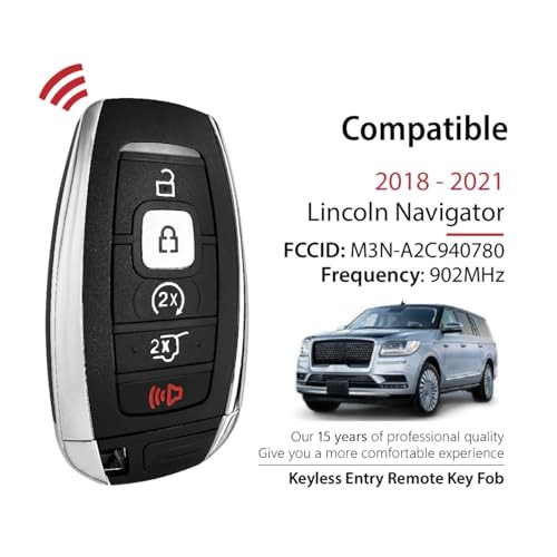 Lincoln Navigator Key Fob Remote Control - Replacement for 2018 2019 ...