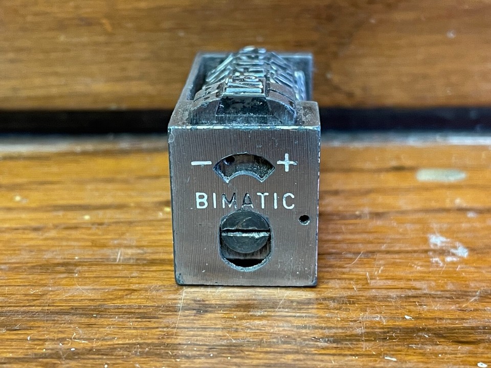 Vintage Bimatic Count 76 Letterpress Numbering Machine - Made In Italy ...