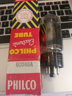 NOS Philco GE 6CD6GA Gray Plate Vacuum Tube Guaranteed | eBay
