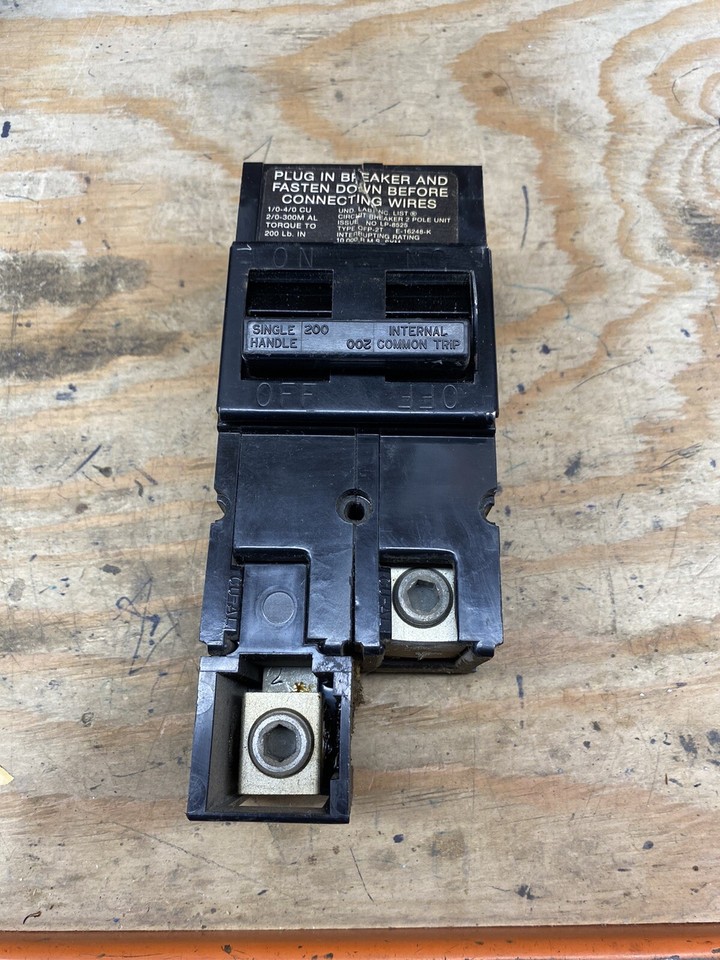 Challenger/Zinsco QFP2200T - 200 Amp 240 Volt QFP-2T Main Circuit ...