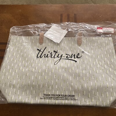 NEW Thirty-One Modern Tote - Dancing Dash Pebble | eBay