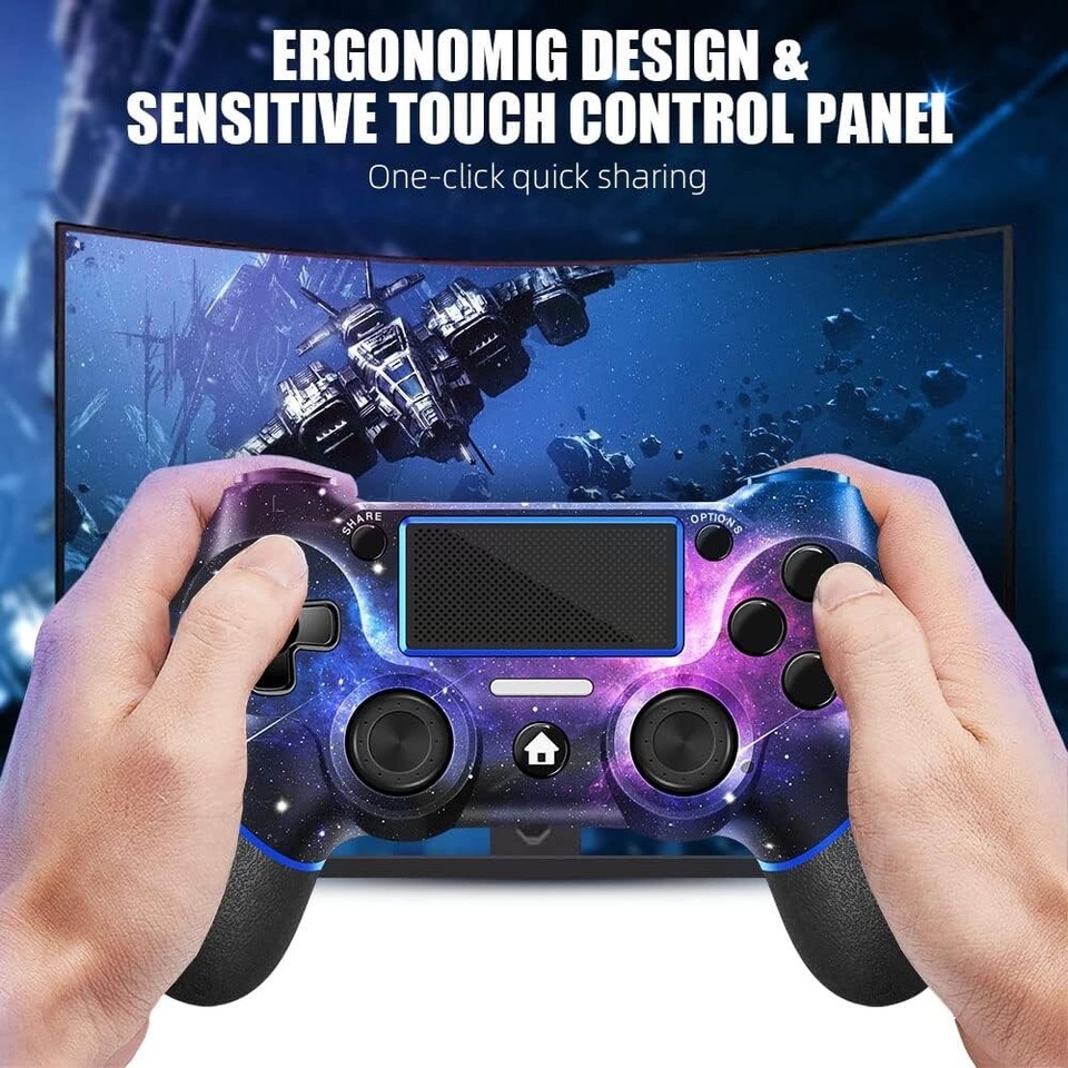 New Custom Design Wireless Controller for PS4 with Touchpad, Vibration ...