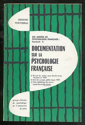Dimitri VOUTSINAS / Documentation sur la Psychologie Francaise 1st ...