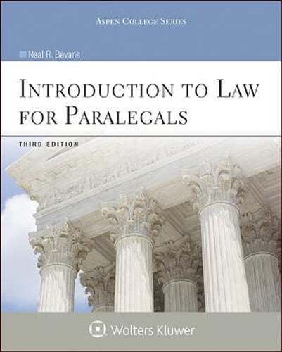 Introduction to Law for Paralegals by Neal R Bevans: Used 9780735587632 ...
