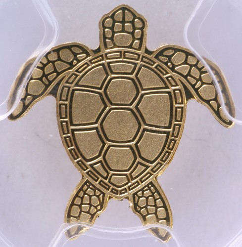Palau Golden Sea Turtle 0.5 Gram .9999 Gold Coin PCGS Ms70 First Strike ...