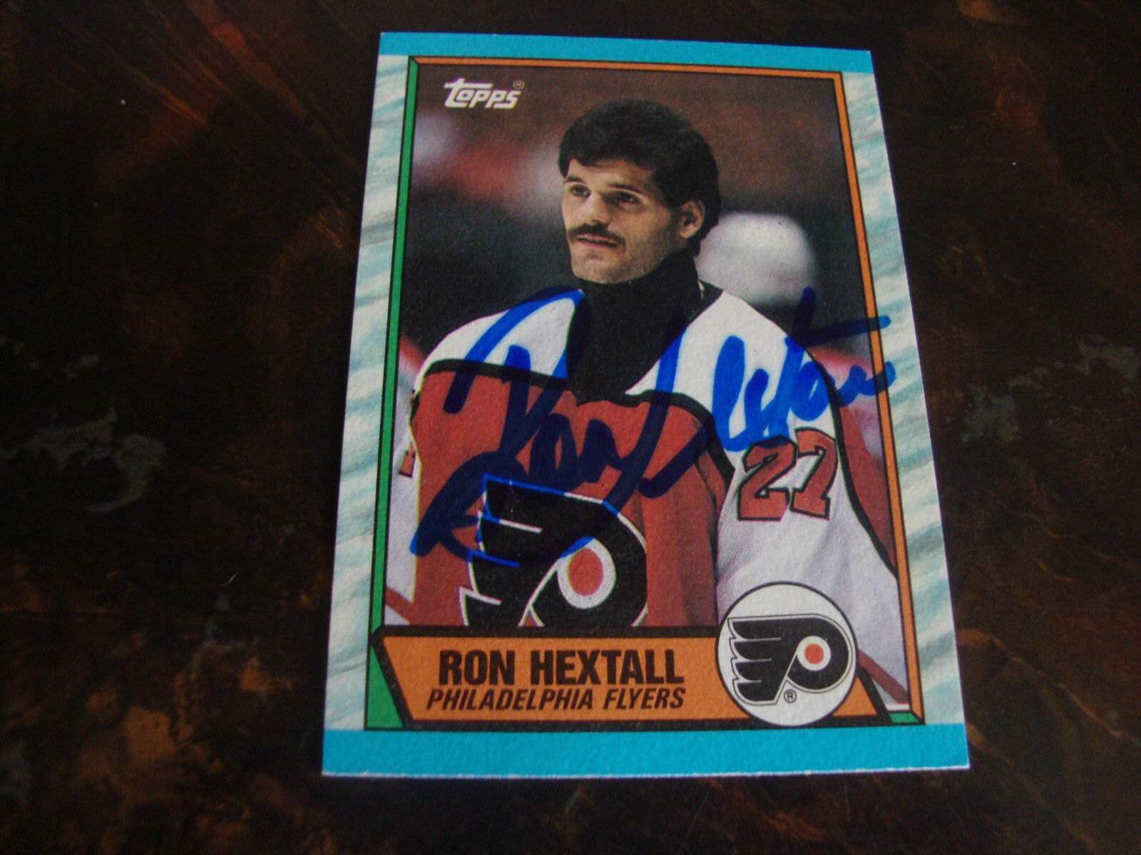 1989-90 Topps Hockey---#155 Ron Hextall---Autographed | eBay