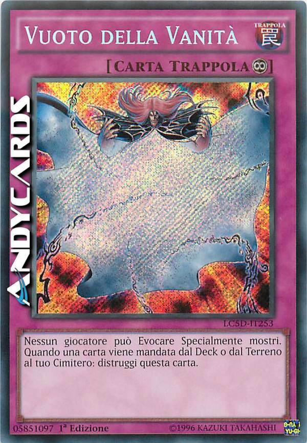 VUOTO DELLA VANITÀ • (Vanity's Emptiness) • Segreta • LC5D IT253 • 1Ed ...