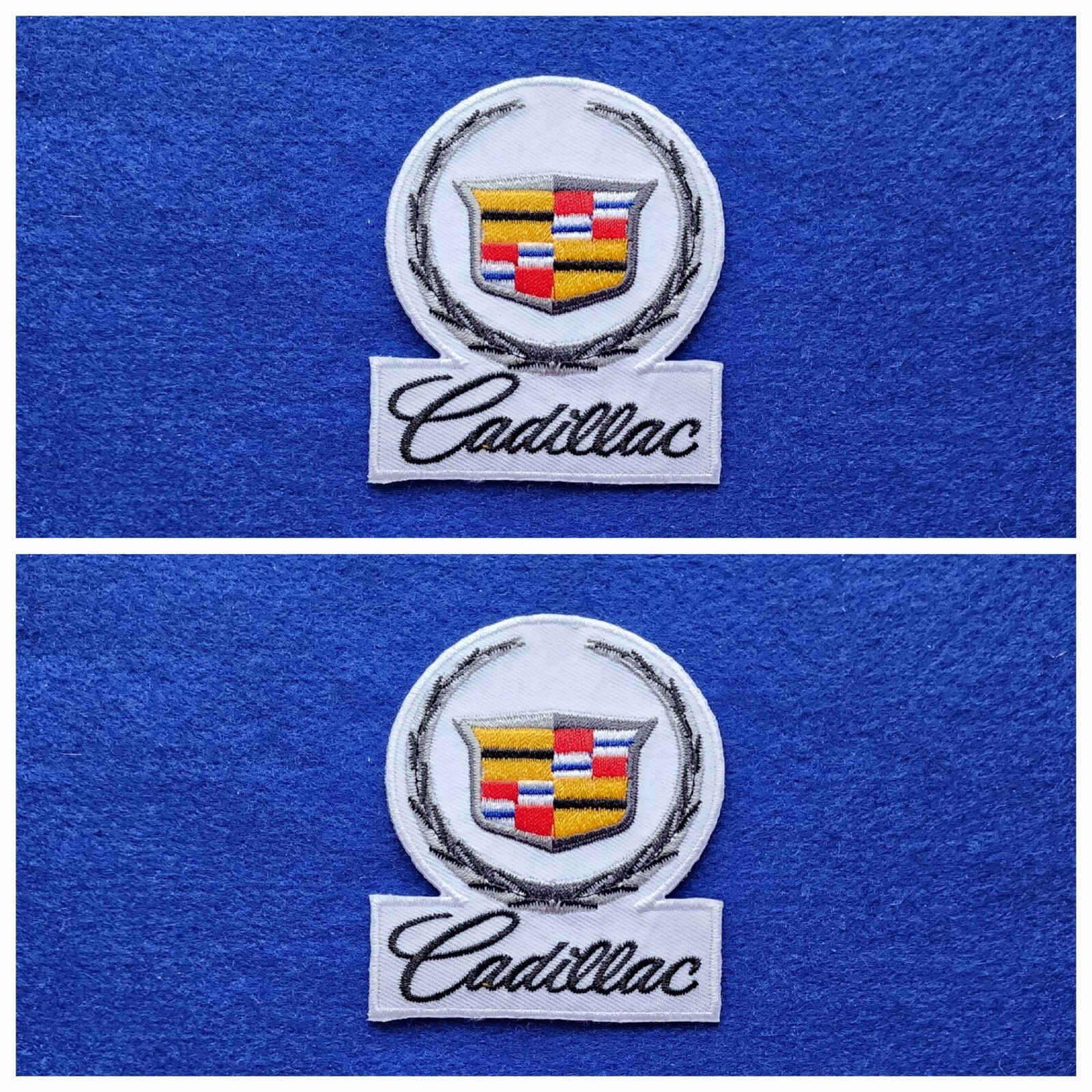 A Pair Of Motor Car Racing Patches Sew / Iron On Badges Cadillac | eBay