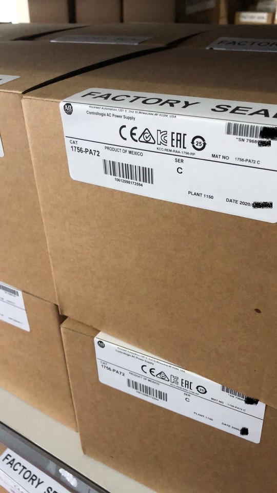 1756-PA72 SER C ControlLogix AC Power Supply PLC Pkg2020 New Sealed ...