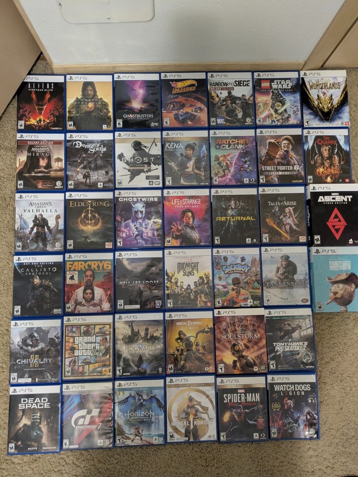 Sony PS5 Disc Edition Complete in Box 825GB Console with 44 games lot ...