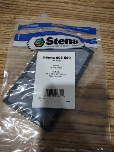 Stens 605-559 Pre-Filter Stihl 4238 140 1800 Fits TS410, TS420, TS480i ...