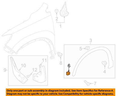 HONDA OEM 12-23 CR-V Fender Exterior Trim-Wheel Opng Mldg Clip ...