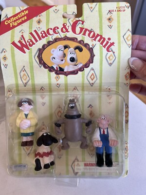 Wallace & Gromit Figures 1989 Sealed Rare Collectible Wendoline + Shaun ...