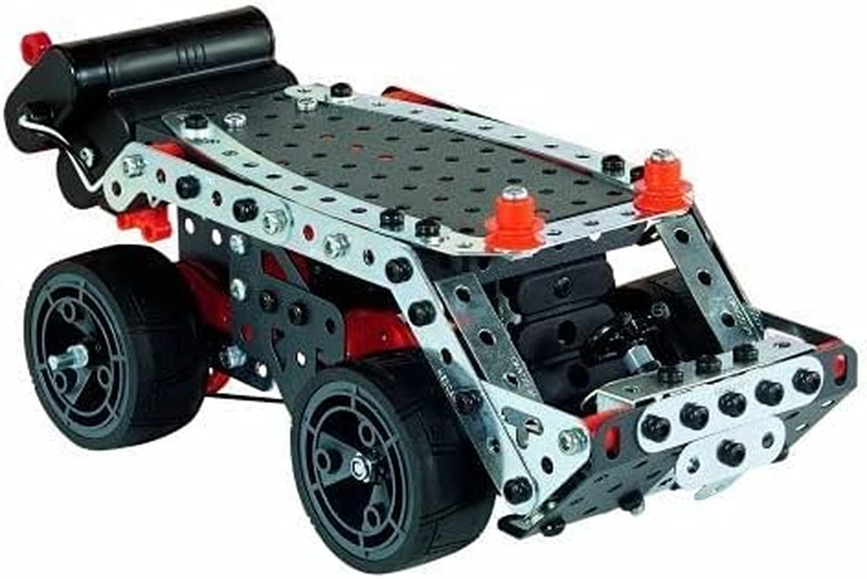 Erector Super Construction 25-In-1 Motorized Building Set, Steam ...