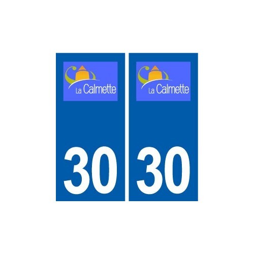 30 La Calmette logo ville autocollant plaque stickers arrondis | eBay.de