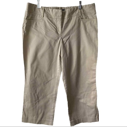 Express Design Studio Khaki Capris Size 10 | eBay