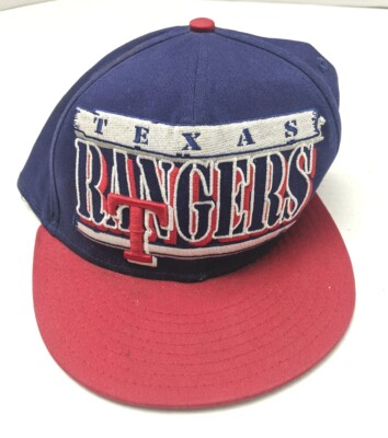 MLB Texas Rangers Cap Hat Adult Snapback Blue Red New Era | eBay
