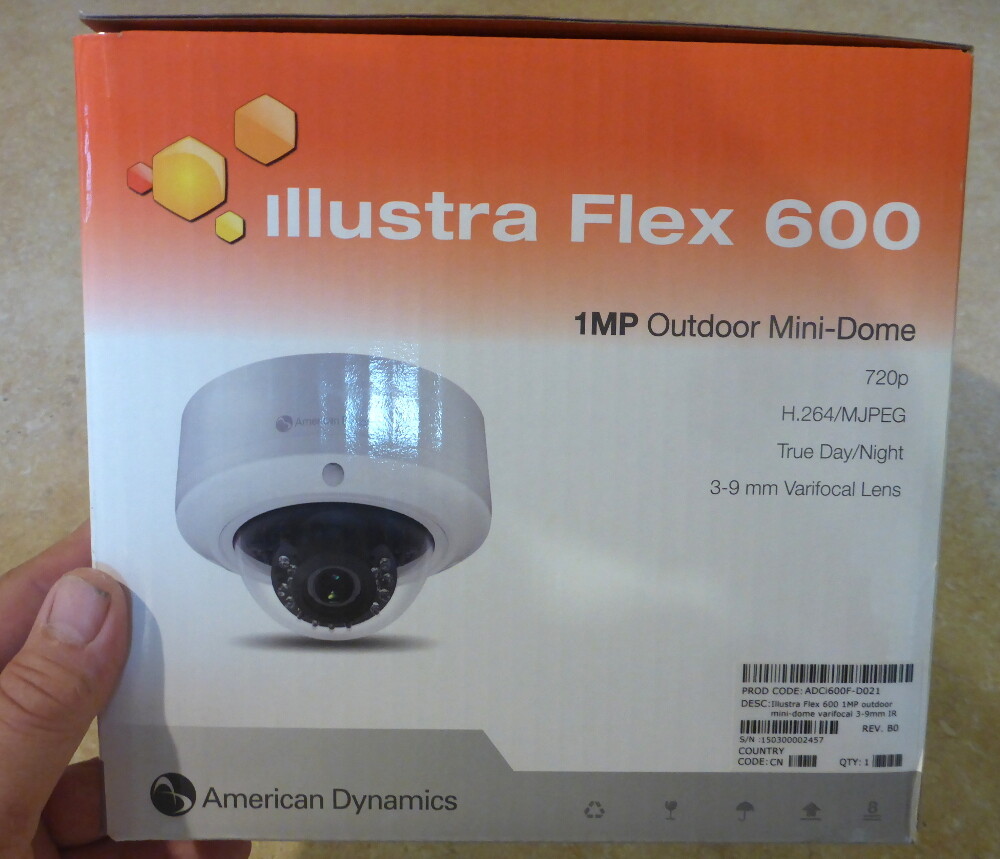 New Tyco American Dynamics Illustra Flex 600 Mini Dome IP / CCTV ...