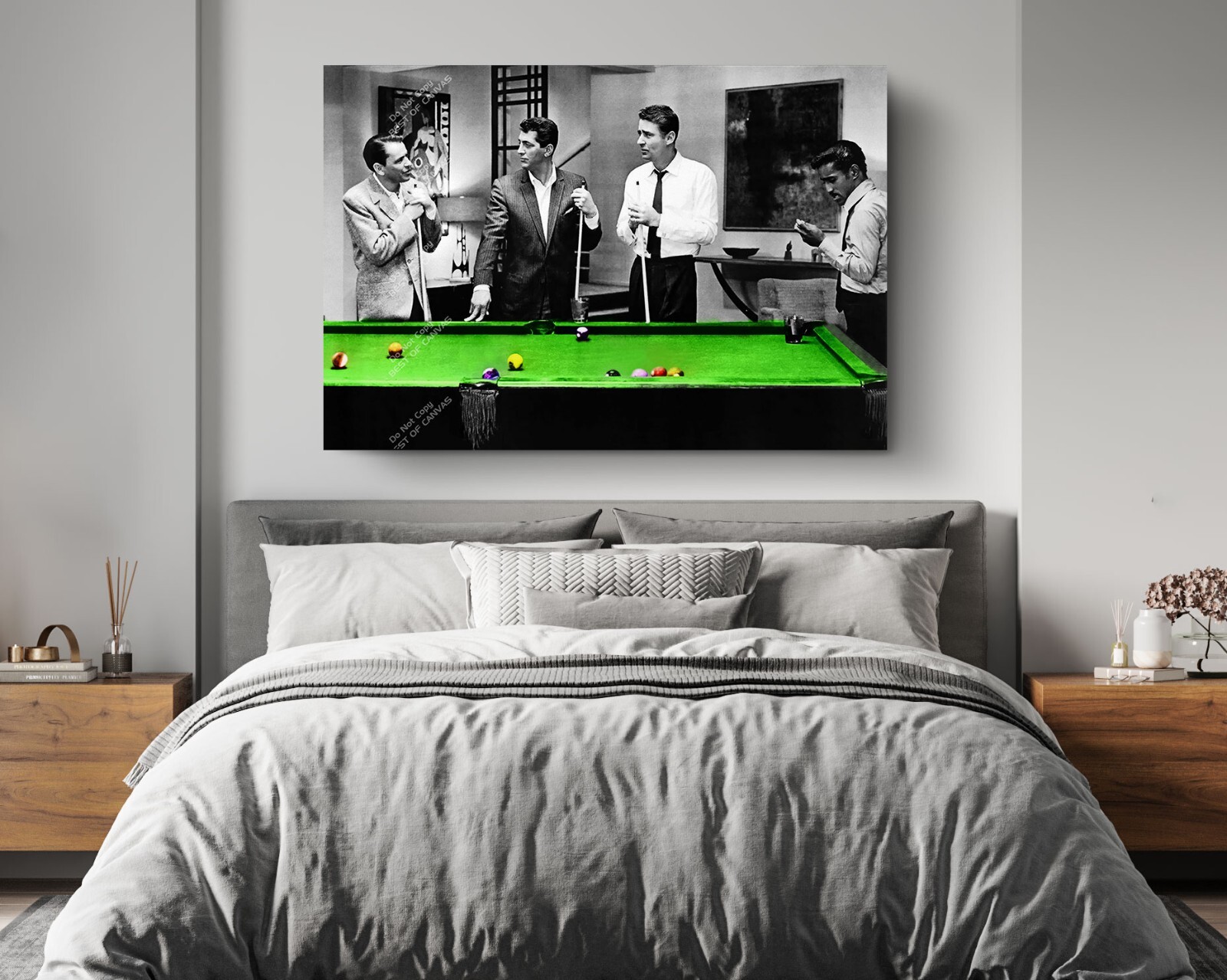 The Rat Pack Playing Pool Canvas Classic Wall Design Painting Canvas ...