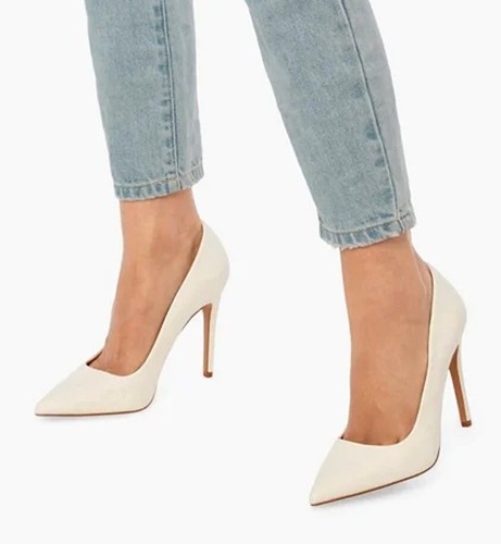 High Heel Pointed Toe 4.5 in 278Stiletto Pumps Bone color US 12 | eBay