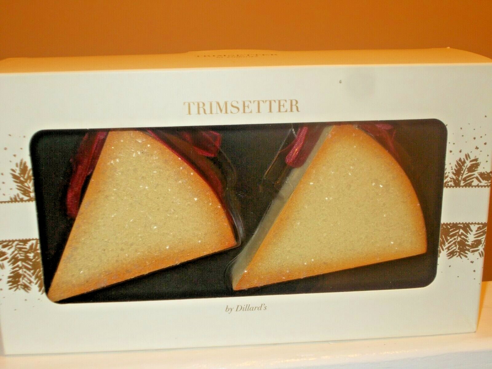 NEW DILLARDS TRIMSETTER CHEESECAKE WEDGE FOOD ORNAMENT X 2 FREE SHIP | eBay