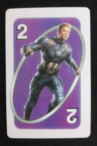 2018 Marvel Avengers Uno Card Purple Captain America #2 | eBay