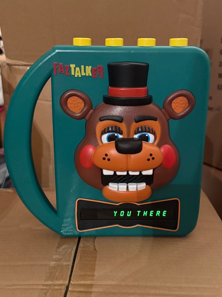 New Five Nights At Freddy’s Faztalker Popcorn Bucket- Speaks - Ships ...