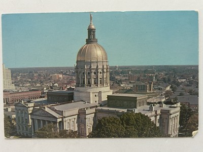 Georgia State Capitol, Aerial View Vintage Postcard Atlanta GA | eBay