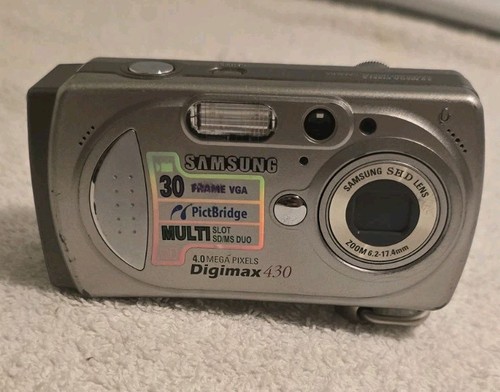 Samsung Digimax 430 4.0MP Digital Camera - Silver | eBay