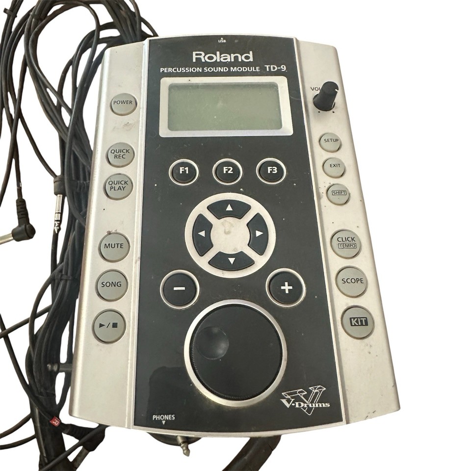 Roland TD-9 V-Drums Sound Drum Module w/Mount, Power Supply & Wiring | eBay