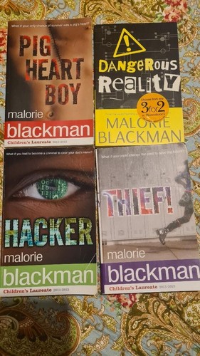 Dangerous Reality, Thief, Hacker and Pig Heart Boy (4 books) by Malorie ...