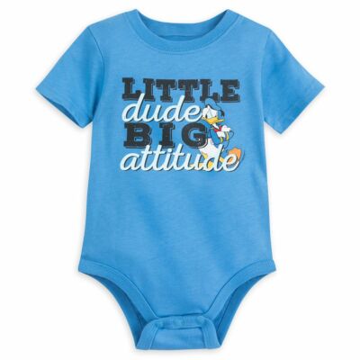 Disney Parks Disney Baby Donald Duck " Dude" Bodysuit One Piece Size ...