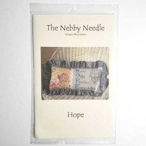 The Nebby Needle Hope Cross Stitch Pattern Chart Floral Quote ...