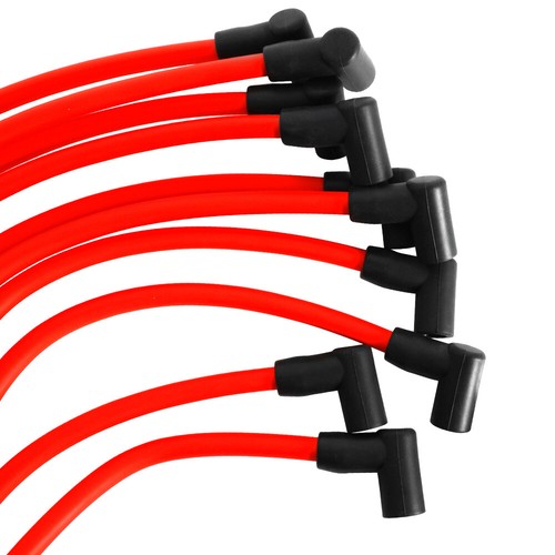 Red Engine 10.5mm Racing Spark Plug Wires Set for Ford 5.0L 5.8L, SB ...