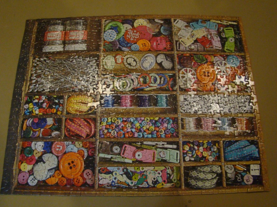 Springbok 500 Piece Puzzle The Sewing Box | eBay