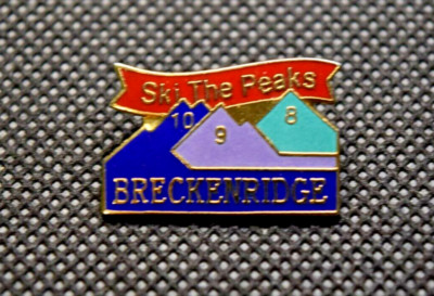 Breckenridge Ski Resort Colorado Ski The Peaks Ski Pin | eBay