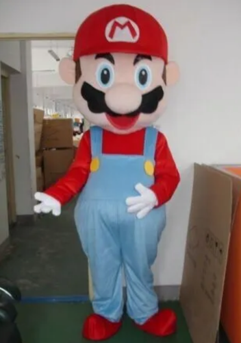 Super Mario Mascot Costume Cosplay Party Fancy Dress Brothers Suits ...