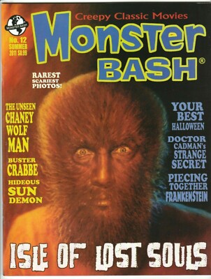 MONSTER BASH MAGAZINE #12 2011 NM 9.4 UNREAD CREEPY CLASSICS ISLE OF ...
