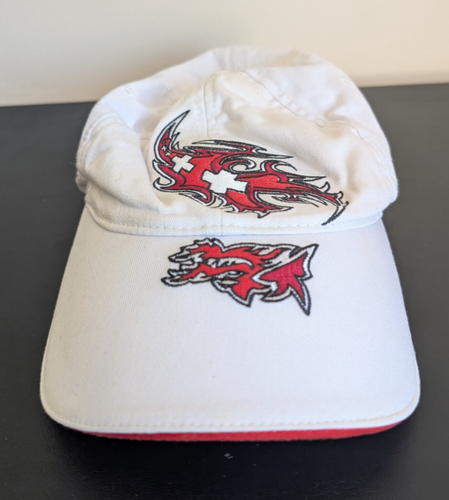 Retro 'Swiss Olympic' Adult Adjustable Baseball Cap White / Red by ...