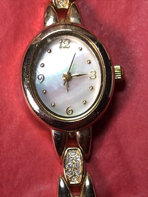 Christian Benet FMDCB633 Mother F Pearl Face Gold Classic Diamond ...